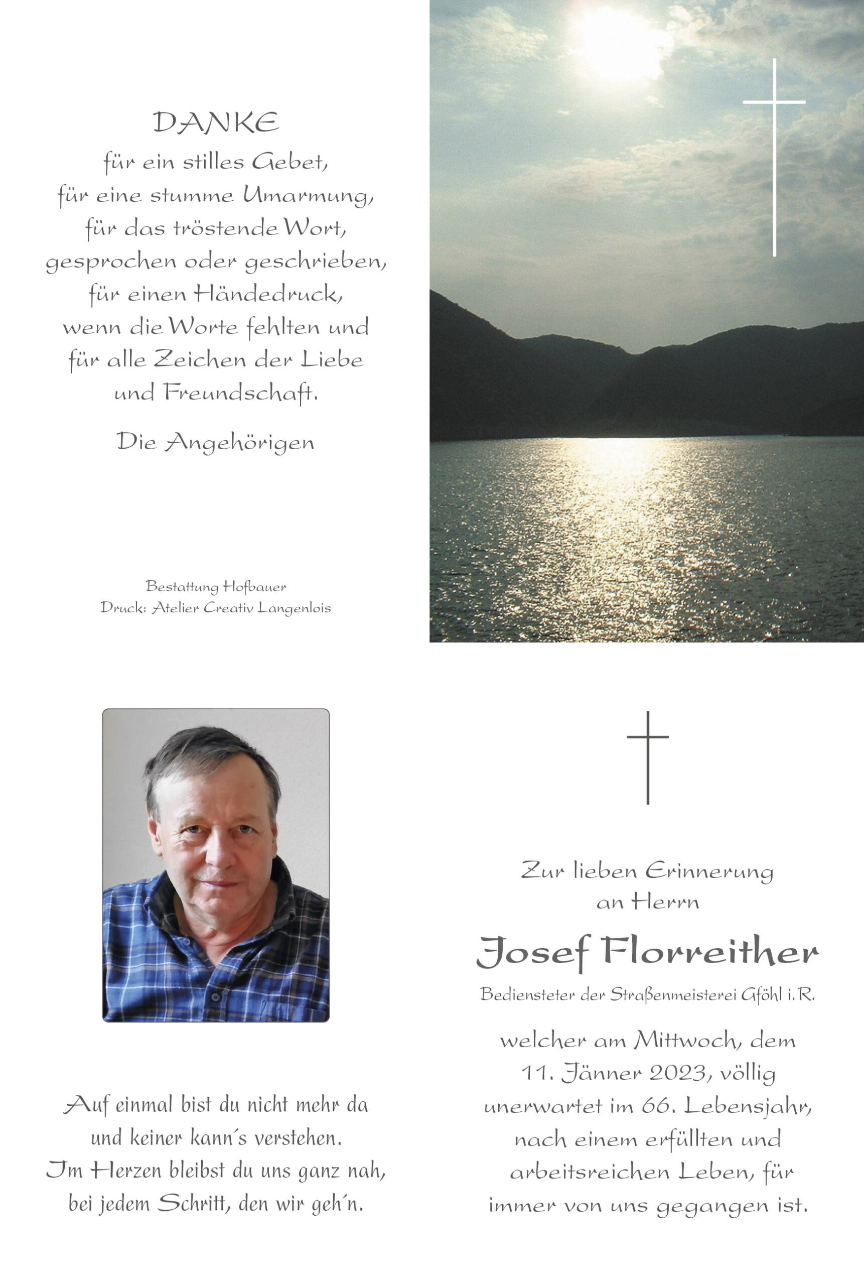 Florreither Josef – Bestattung Hofbauer