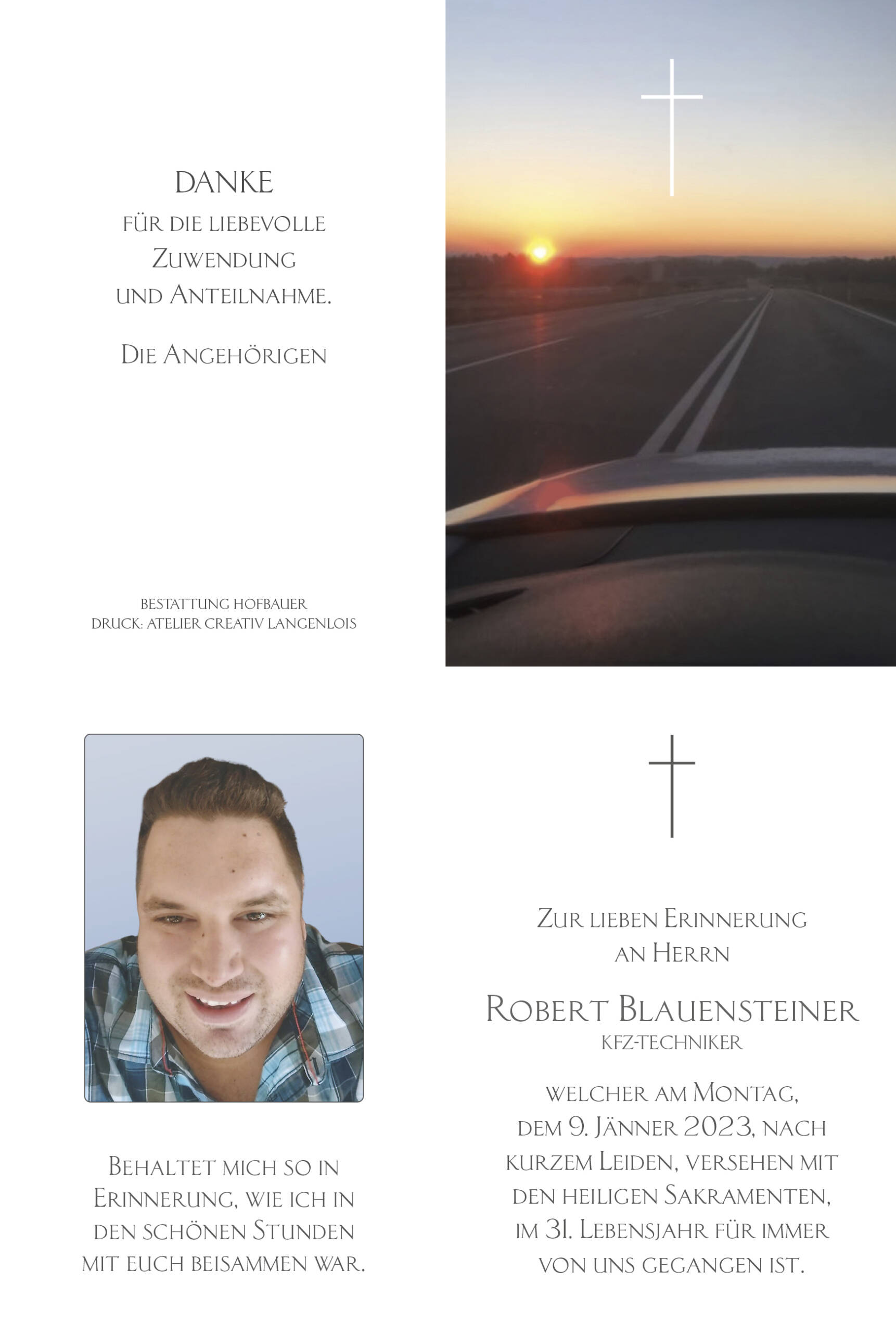 Blauensteiner Robert – Bestattung Hofbauer